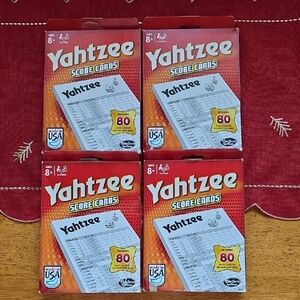 Hasbro | Games | Hasbro Yahtzee Score Cards Pack Red And Orange 4 Packs ...